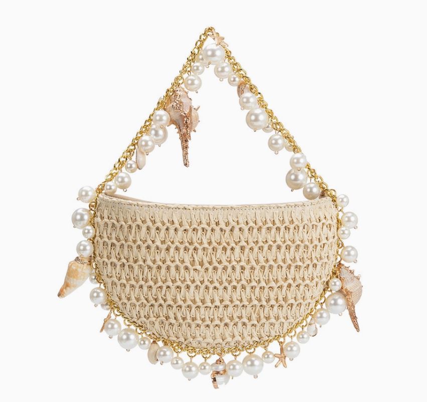 Isla Natural Small Shells Top Handle — Fabulous Female Boutique